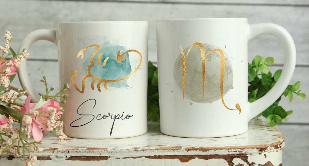 Scorpio Mug Scorpio Cup Scorpio Symbol Coffee Mug - Etsy.de