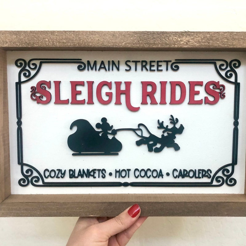Sleigh Ride Sign - Etsy