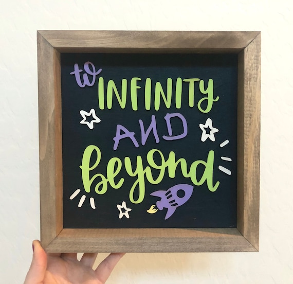 To Infinity and Beyond Wood Sign / Toy Story Wood Sign / | Etsy