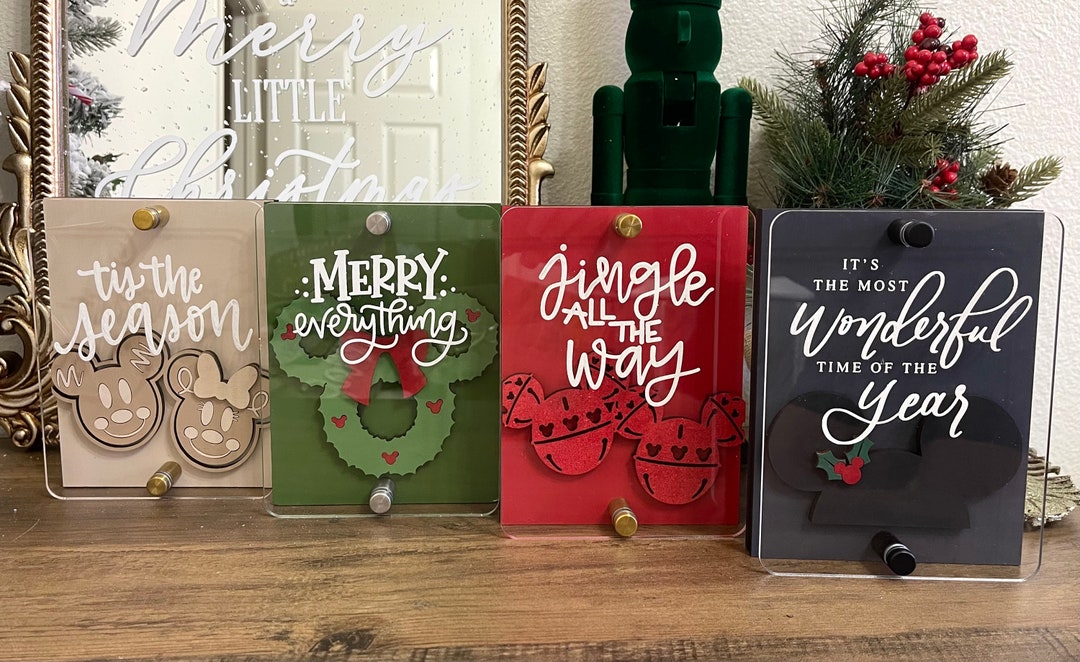 Disney Christmas Wood Blocks / Disney Christmas Signs / Disney ...