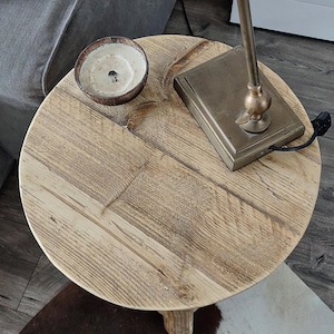 Rustic Wooden Bedside Table Nightstand Side Stool Hallway Furniture ...