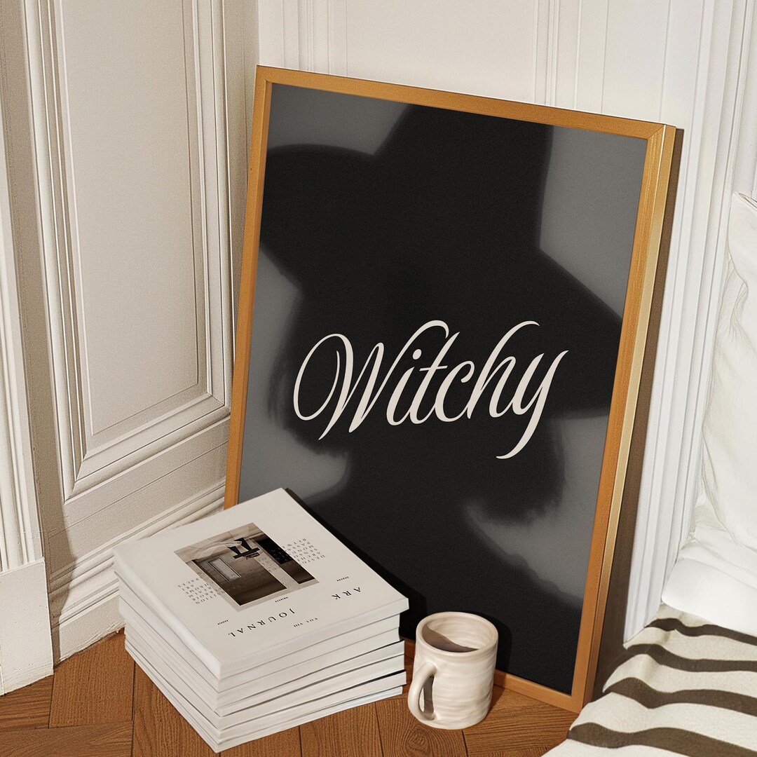 Witchy Aesthetic Print – Dark Feminine Witchcore Art | Mystical Occult ...