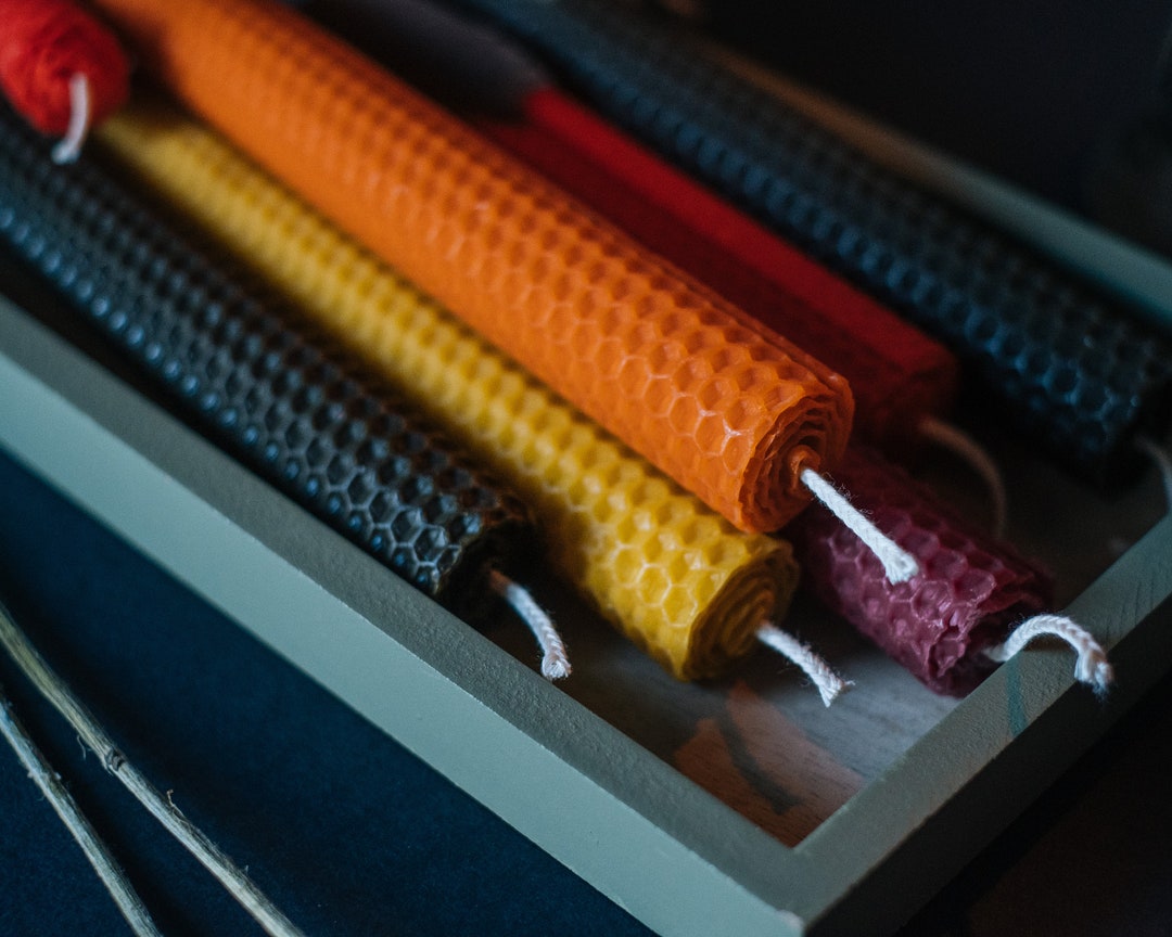 Halloween Candle Making Set, DIY Beeswax Candle Rolling Kit, Adults ...