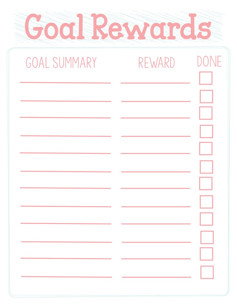 New Years Resolution Printable Resolutions Monthly - Etsy