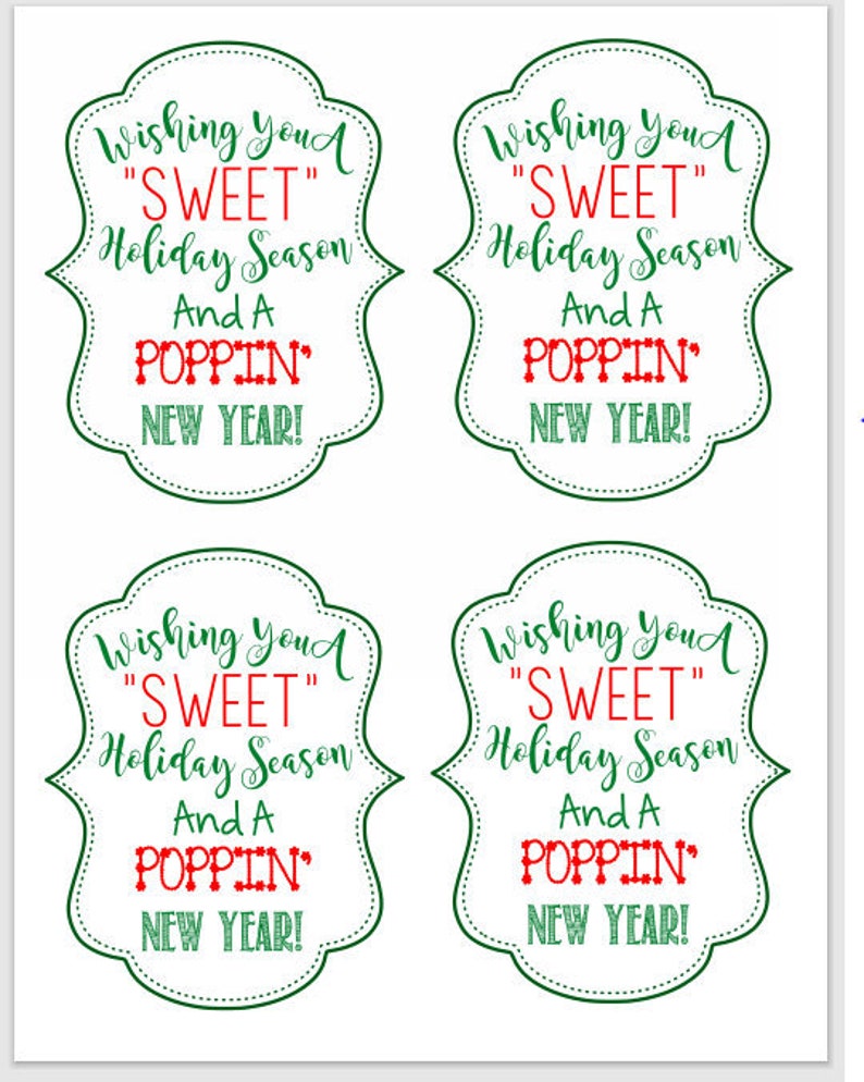 Christmas Gift Tag Printable Gift Tag for Teacher or Neighbor Gifts - Etsy
