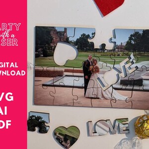 Digital Valentine's Day Puzzle 4x6 and 8x10, SVG / AI / PDF Instant ...