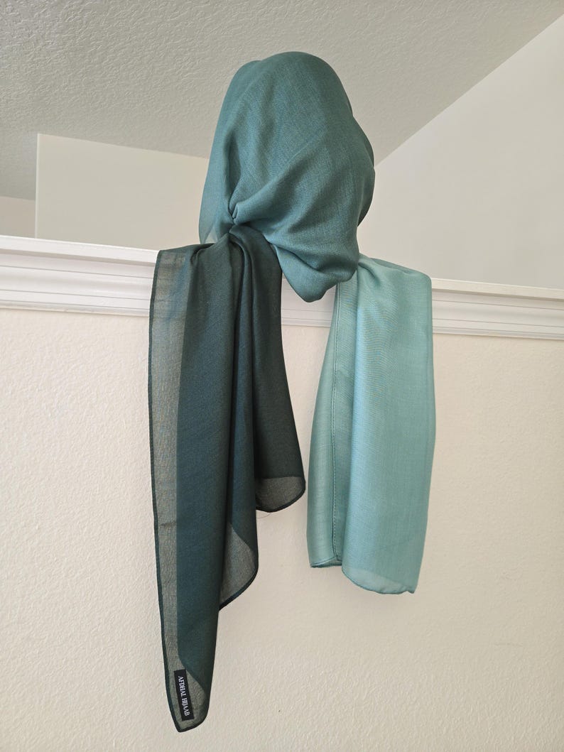 Ombre Mini Modal Hijab, Ombre Modal Hijab, Two Tone Modal Hijabs ...
