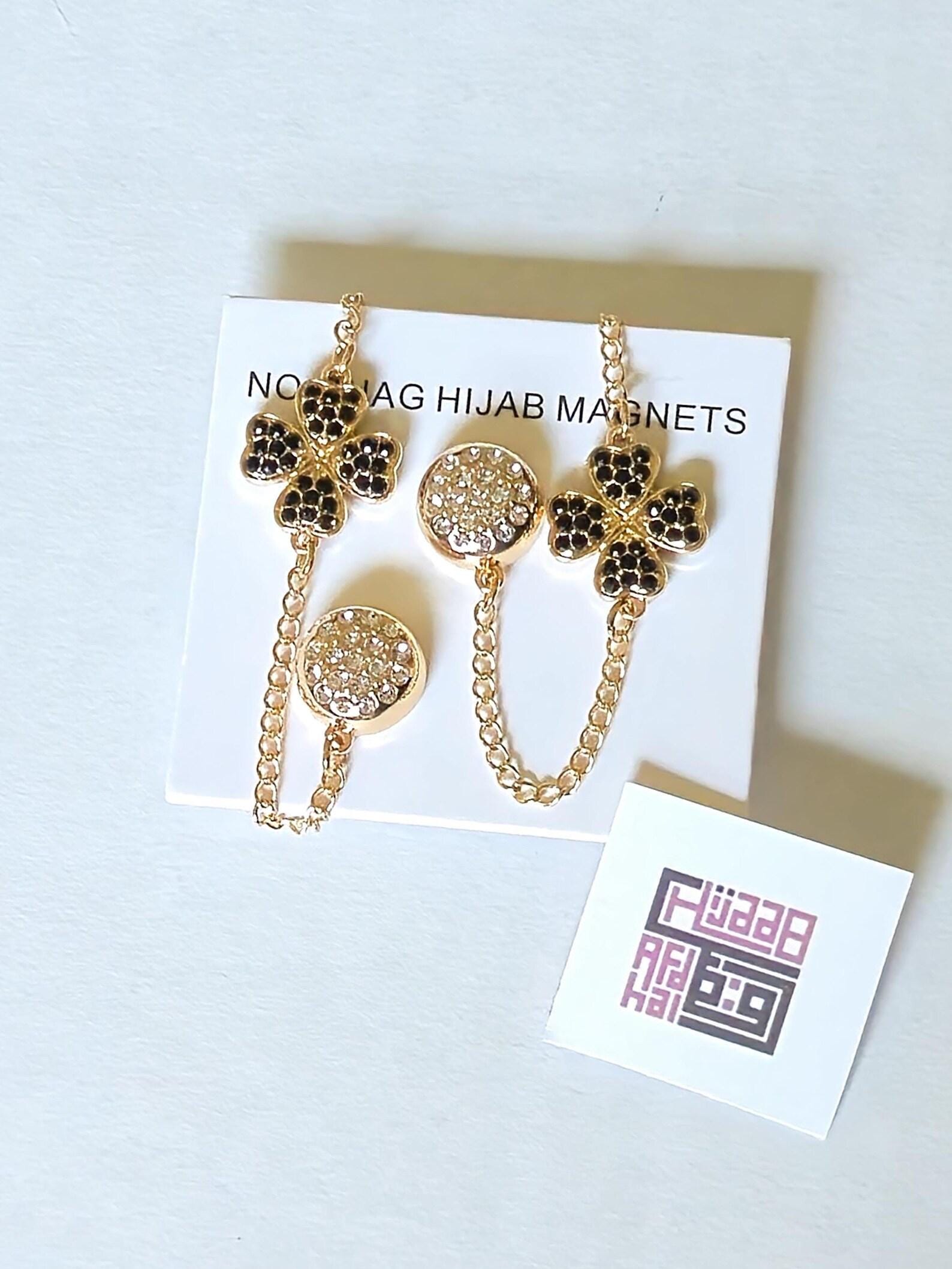 Hijab Magnets, Hijab Magnet Pins, Hijab Pins for Scarf, No Snag Hijab ...