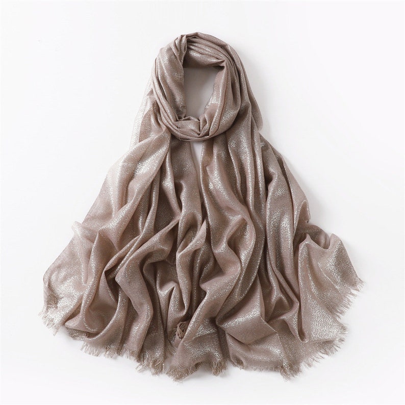 Shimmer Glitter Viscose Hijab Head Scarf Shawl Wrap for Women - Etsy