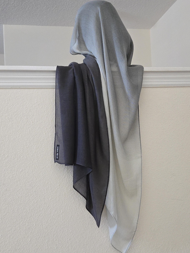 Ombre Mini Modal Hijab, Ombre Modal Hijab, Two Tone Modal Hijabs ...