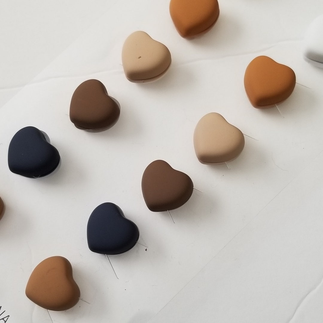 Hijab Magnets, Matte Heart Hijab Magnet Pins, Matte Hijab Pins for ...