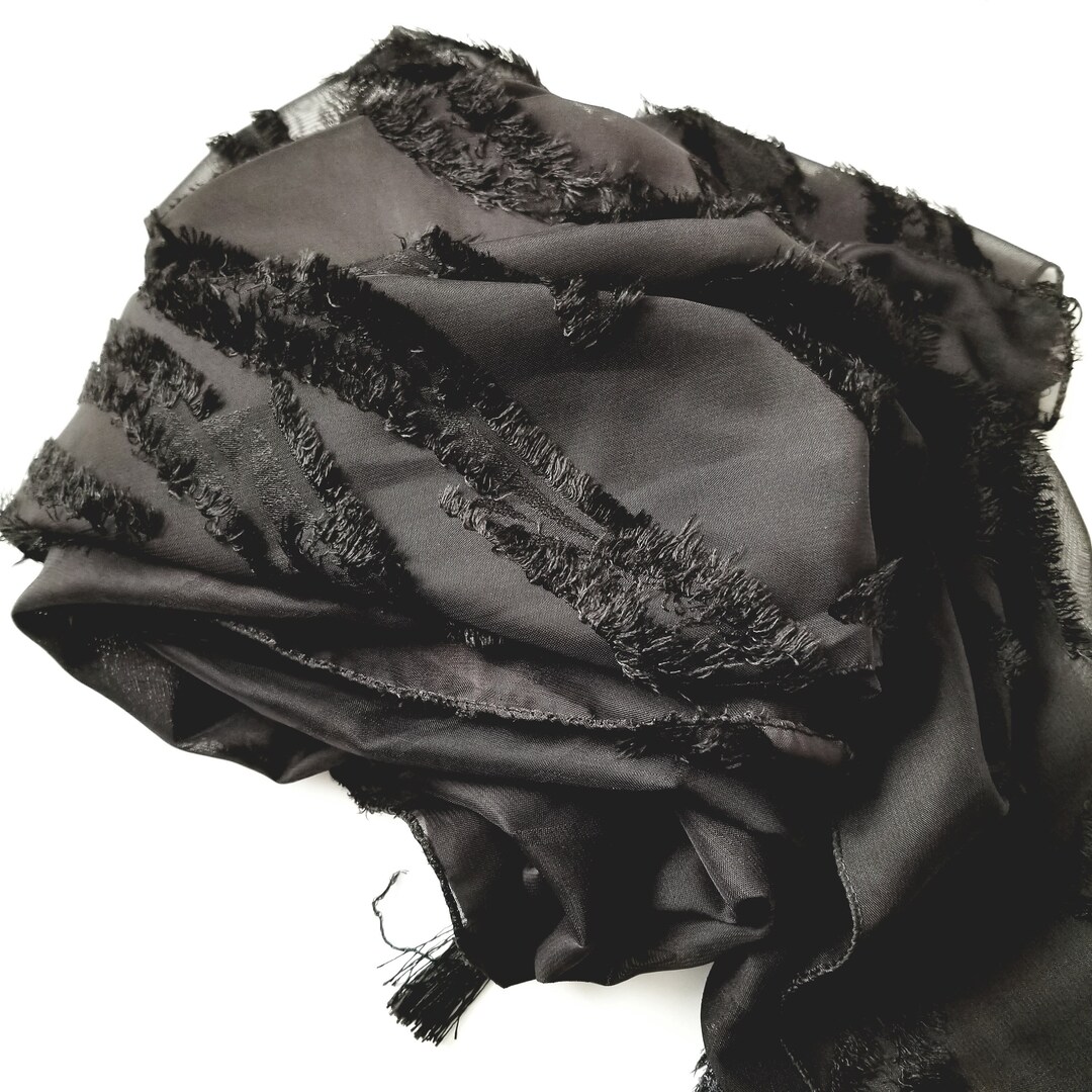 Sheer Black Organza Wrap, Organza Chiffon Shawl for Bridesmaids ...
