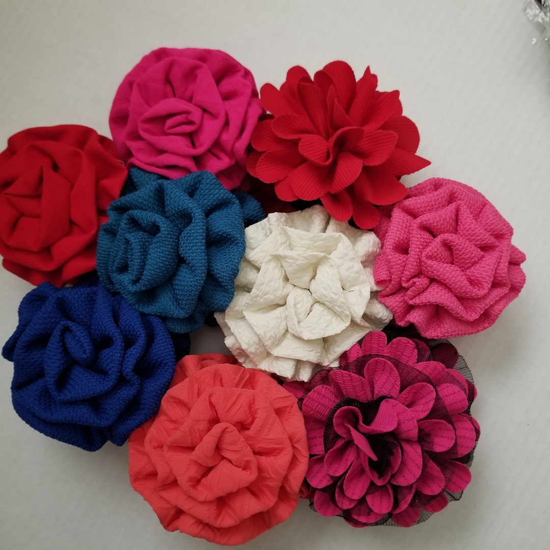 Ruffle Hair Claw Flower Hair Jaw Clamp Hair Clip Khaleeji Hijab ...