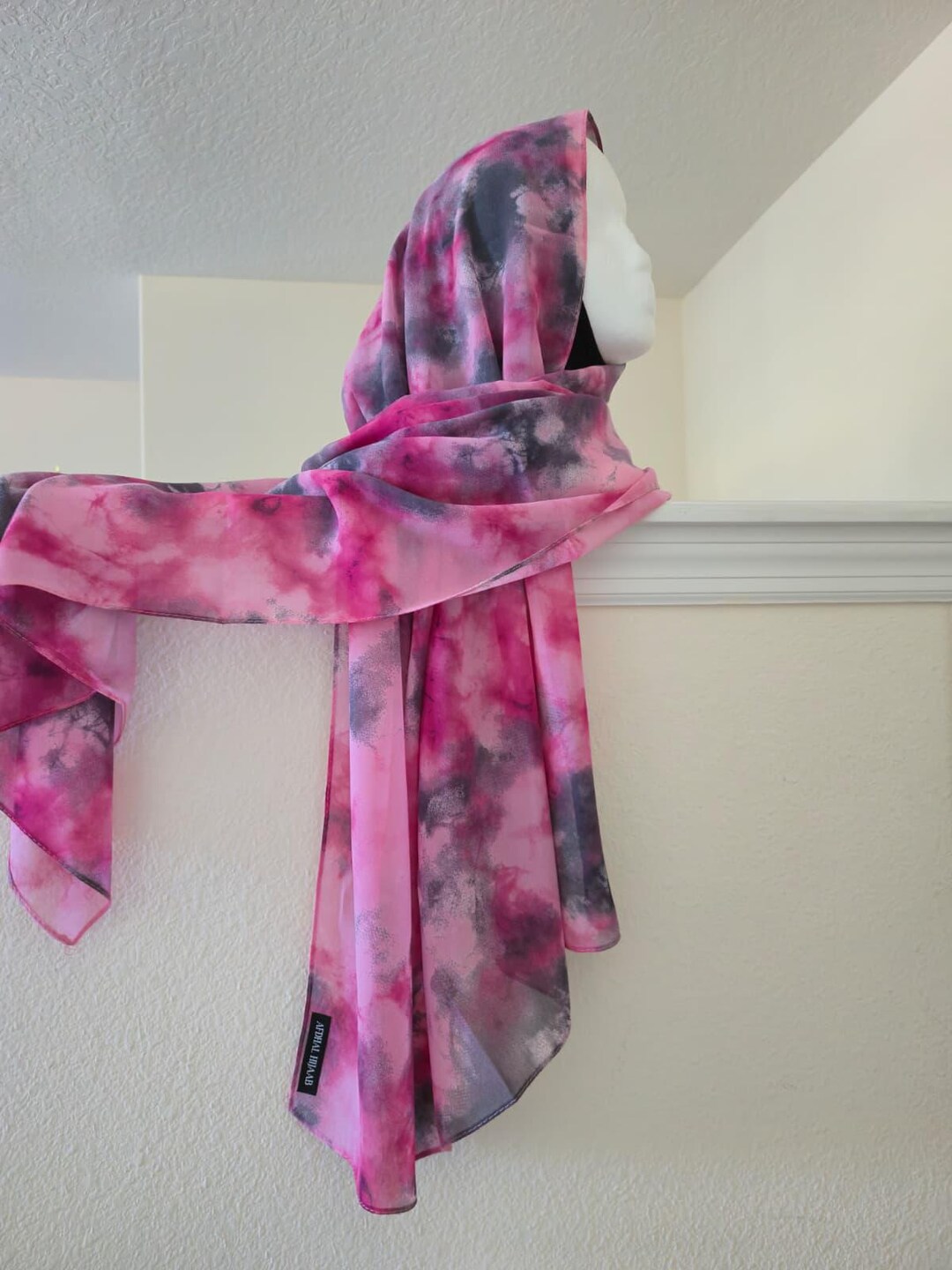 Tie Dye Chiffon Hijab, Chiffon Hijab Printed, Printed Chiffon ...