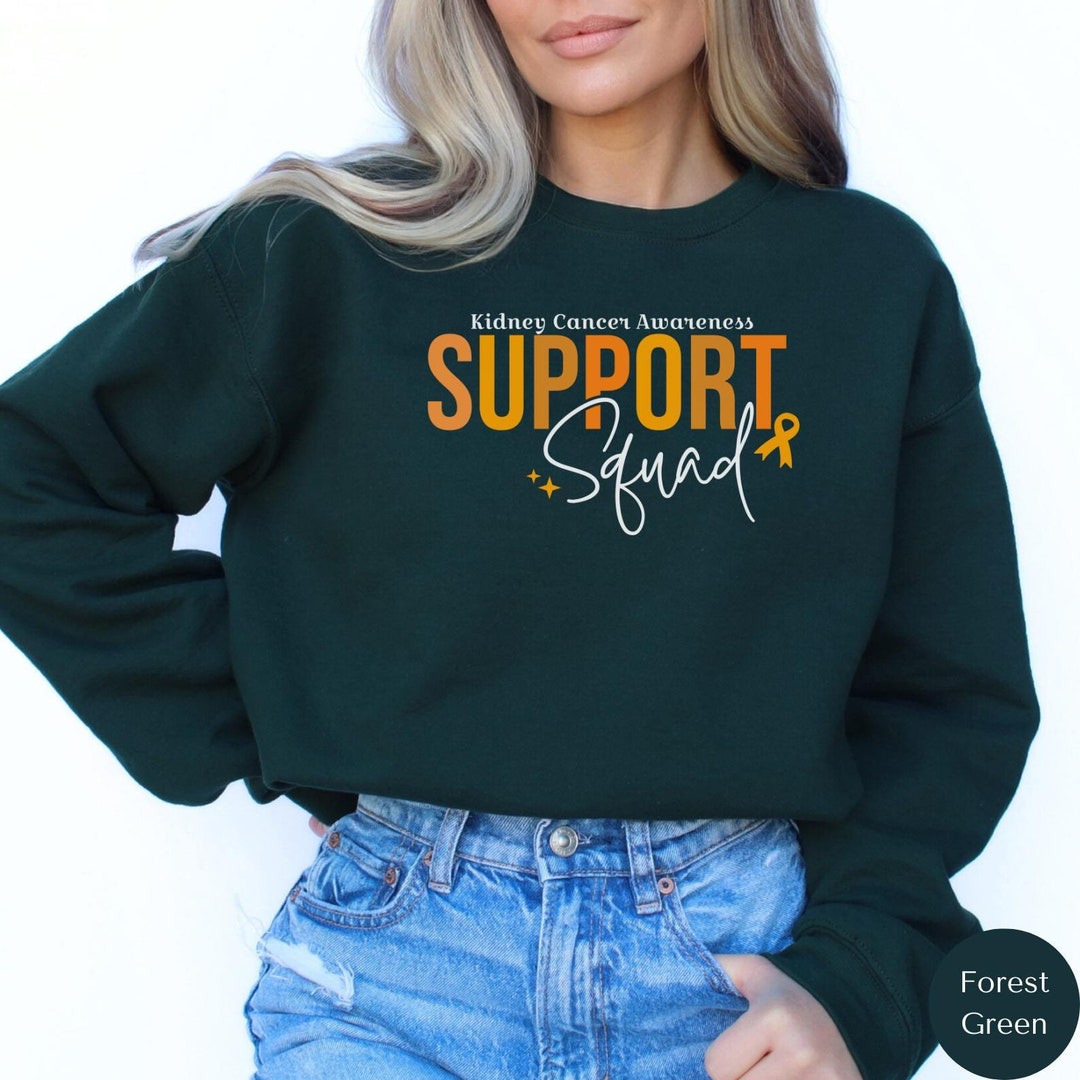 Kidney Cancer Awareness Shirt, Kidney Cancer Support Squad Shirt ...