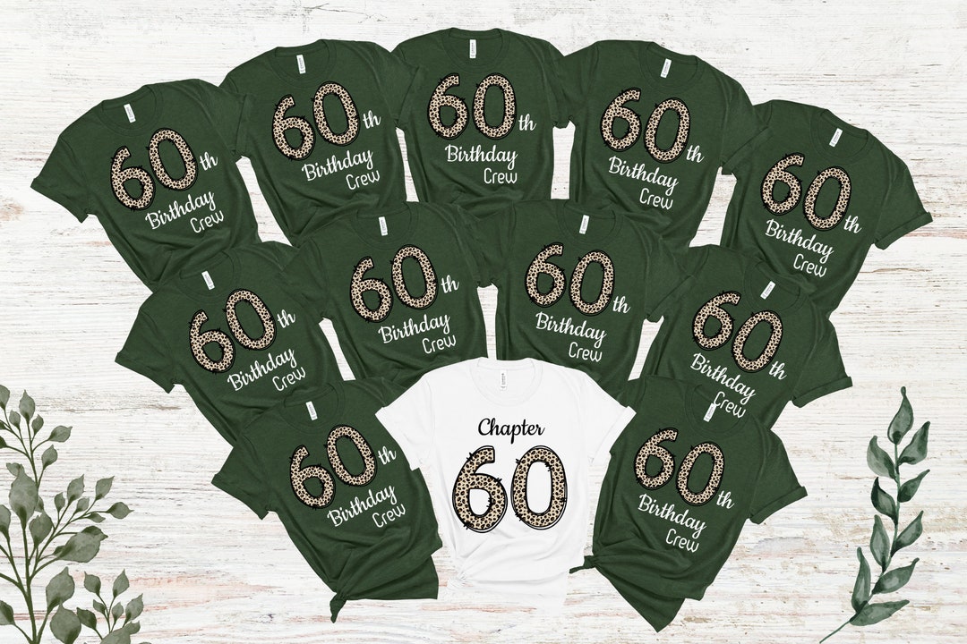 60th Birthday Shirt, 60th Birthday Crew Shirt for Woman, Chapter 60 ...