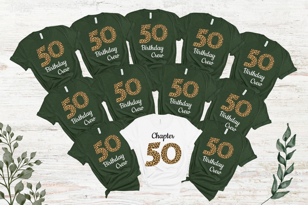 50th Birthday Squad Shirt, Fifty and Fabulous, Birthday Crew Shirt,1974 ...