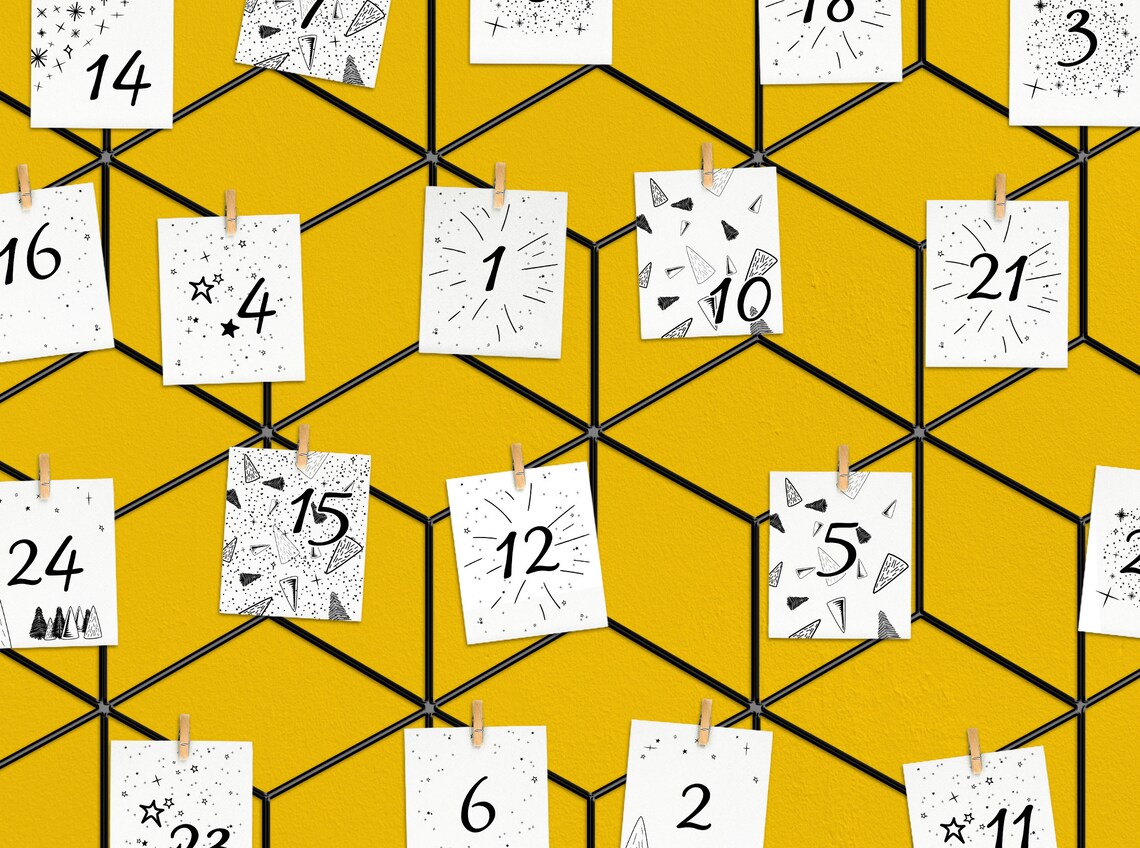 Printable Advent Calendar Family Activities Countdown to - Etsy