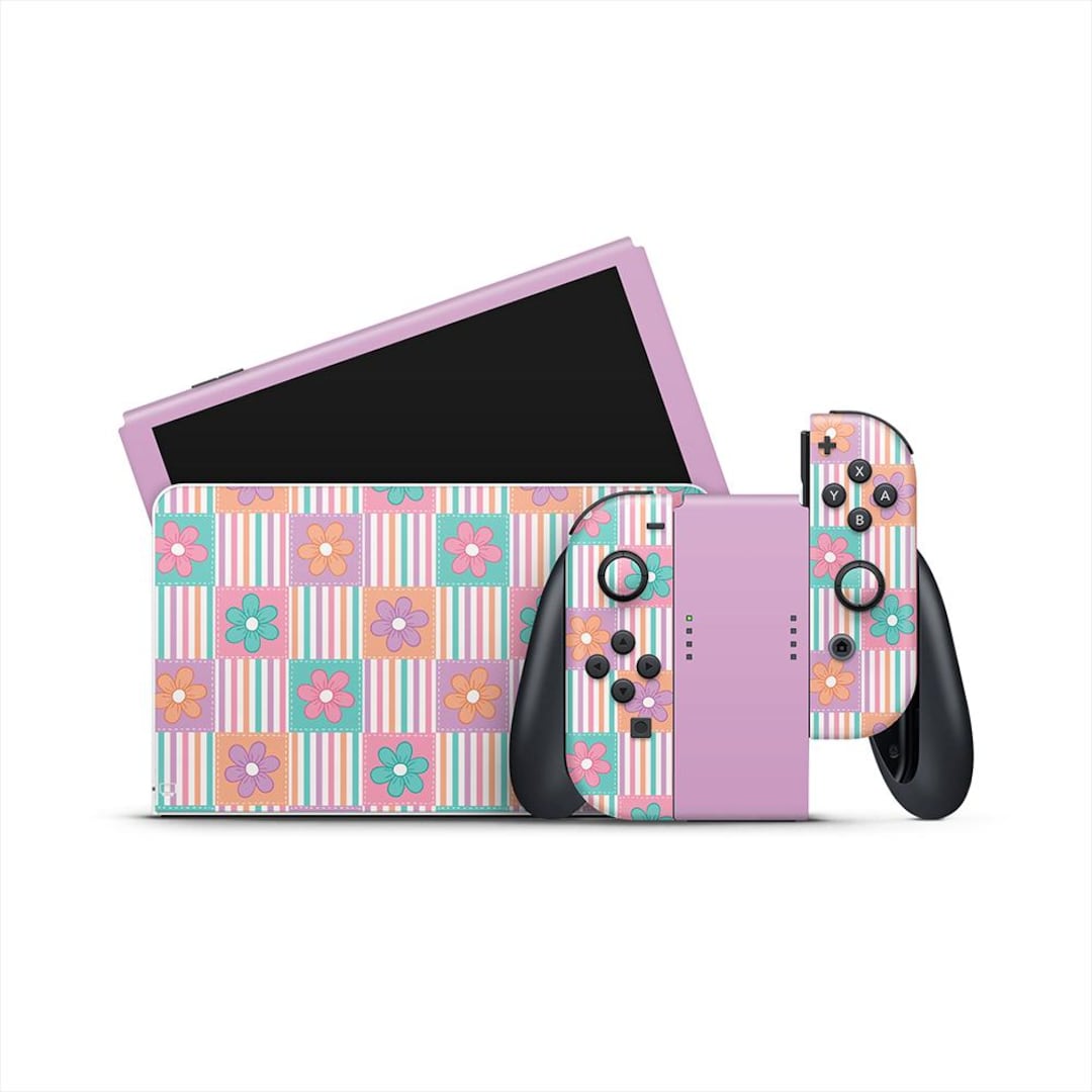Daisy Patchwork Nintendo Switch OLED Decal Skin - Etsy