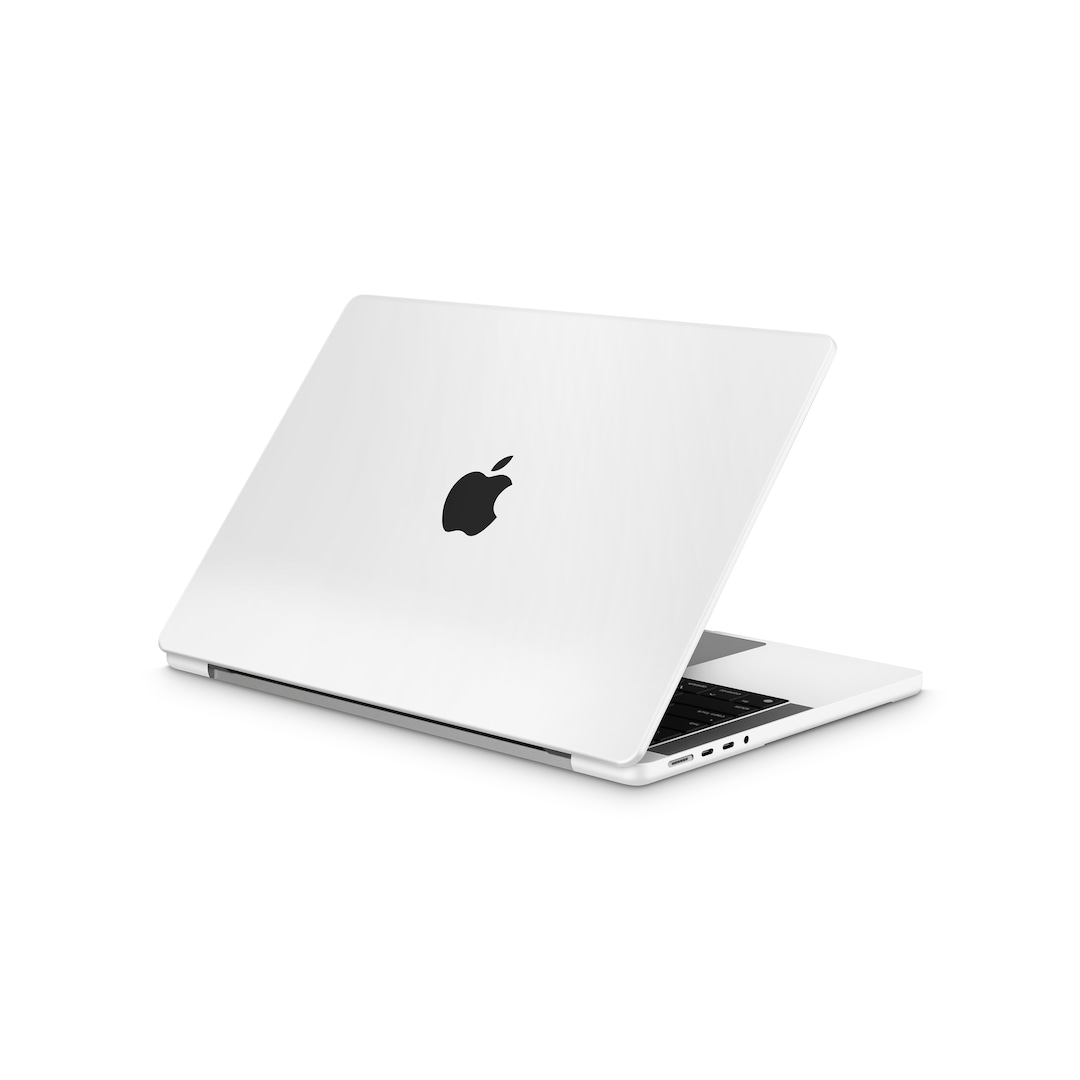 Crisp White Apple MacBook Skins - Etsy