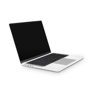 Crisp White Apple MacBook Skins - Etsy