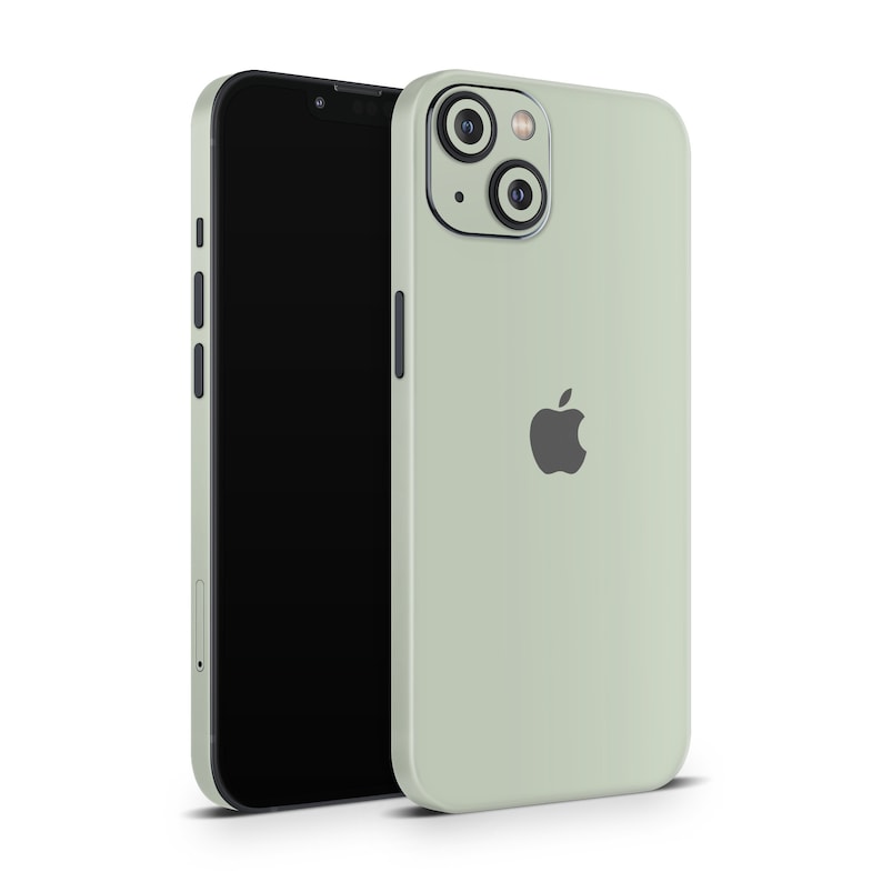 Sage Green Apple Iphone Skins - Etsy
