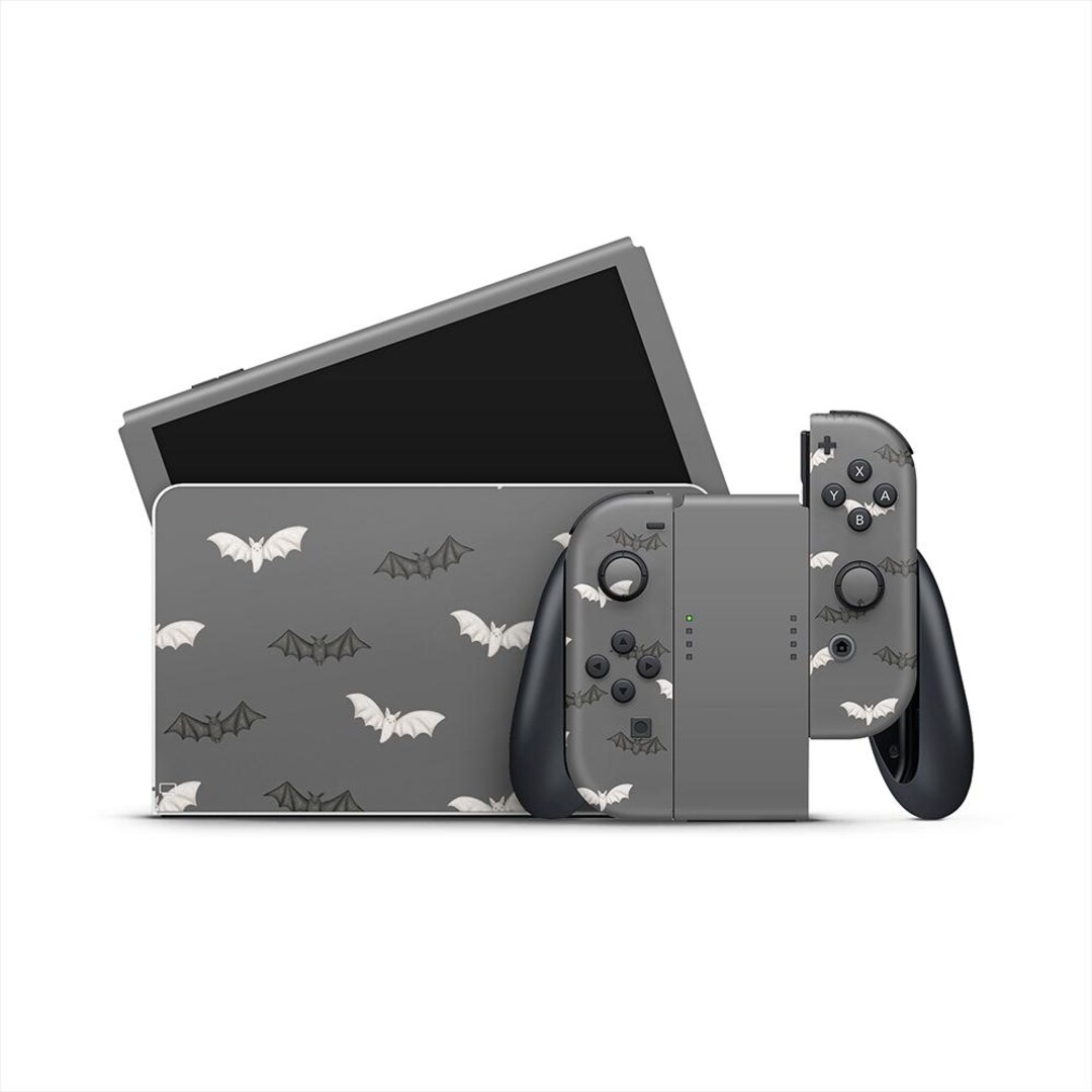Phantom Bats Grey Nintendo Switch OLED Skin - Etsy