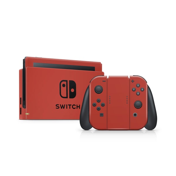 Nintendo Switch Skin Red and White - Etsy