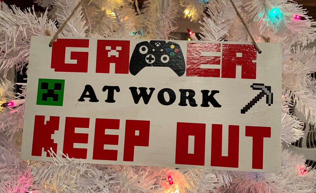 Minecraft Gamer Sign - Etsy