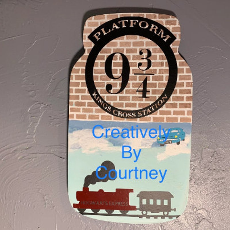 Platform 9 3 4 Sign - Etsy