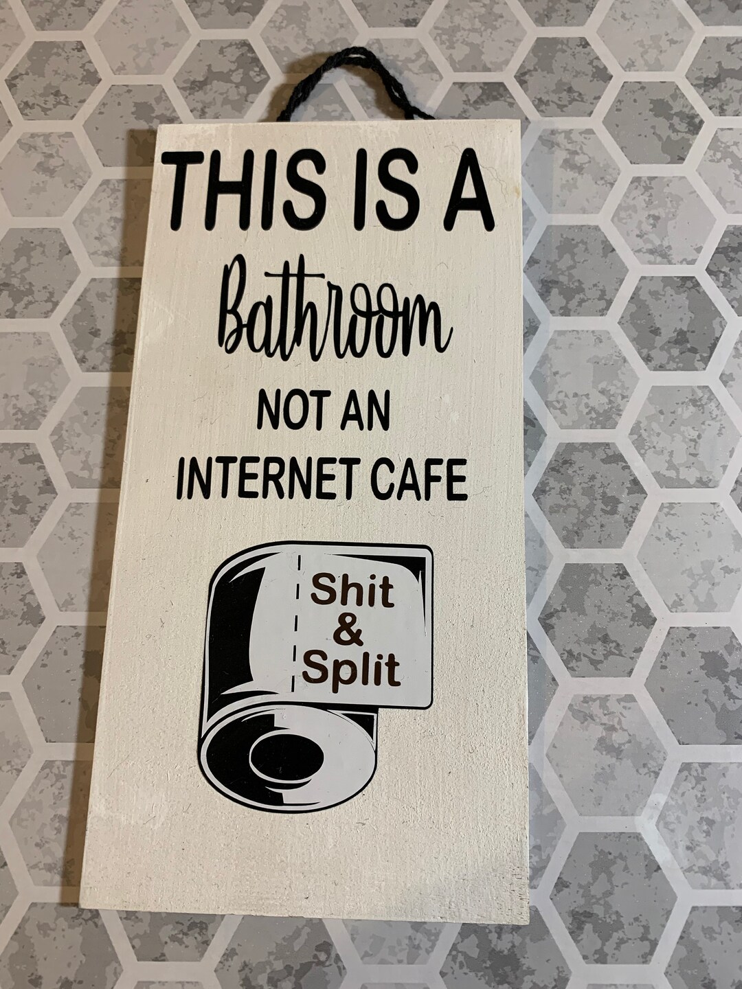 Internet Cafe, Shit and Split sign - Etsy Österreich