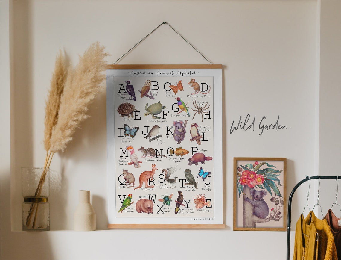 Australian Animal Alphabet - Etsy