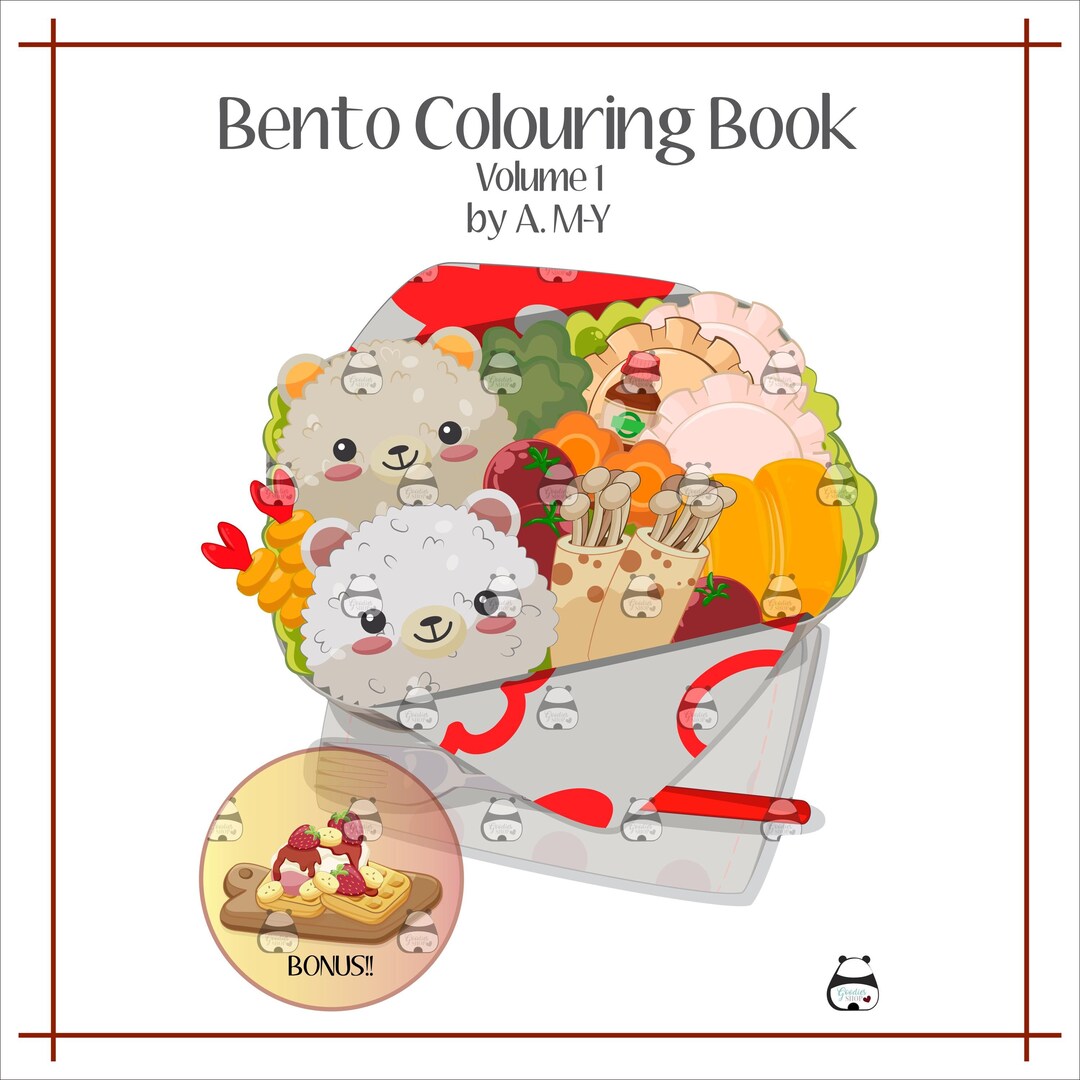 Kawaii Bento Colouring Book, Volume 1 - Etsy
