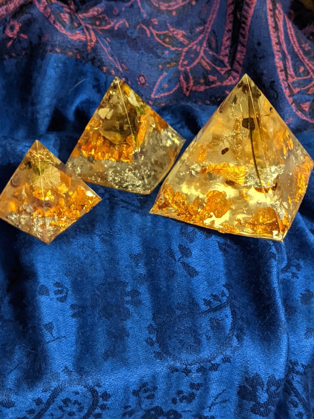 Orgonite Art Pyramid - Etsy