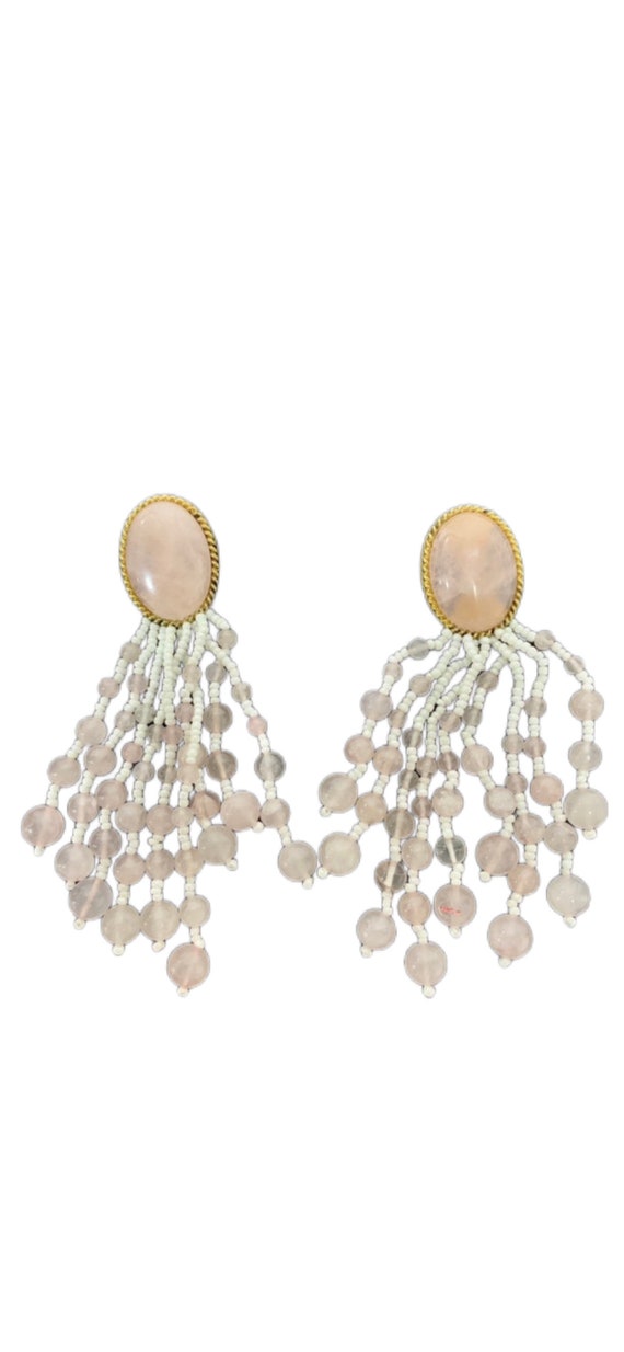 Rose quartz earrings - Gem