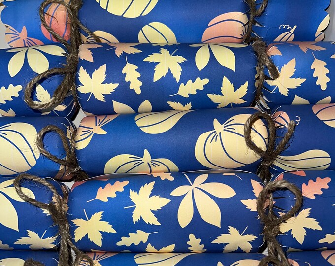 Orange Thanksgiving Party Cracker Set of 6 - Etsy