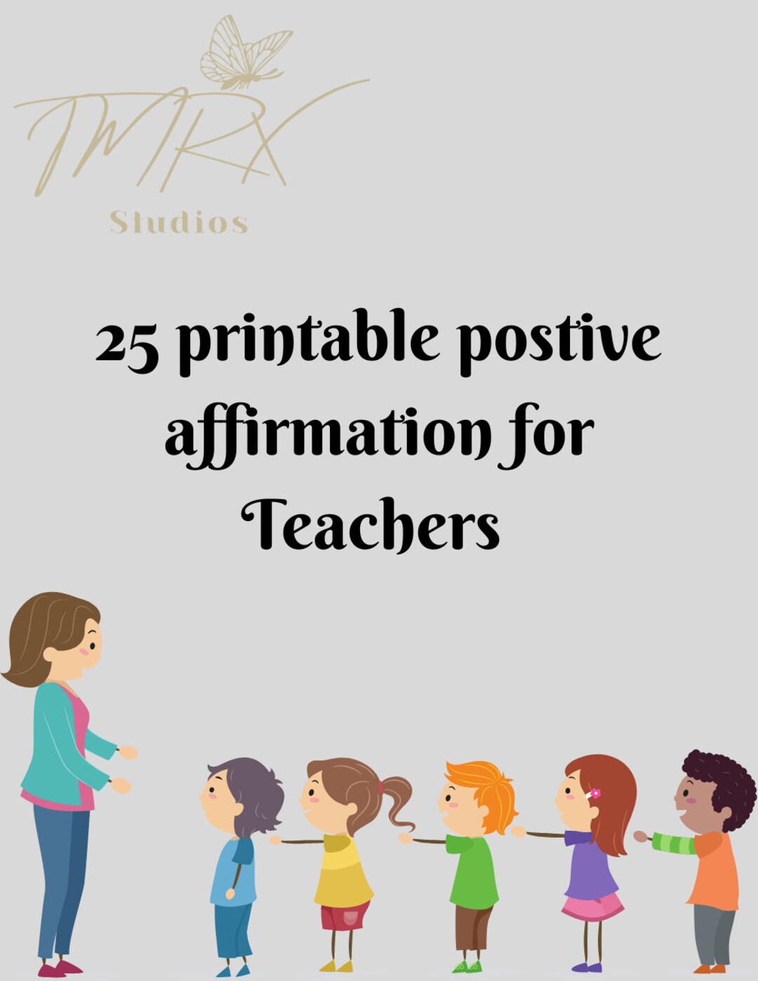 Positive Affirmation for Teachers, Printable Positive Affirmation - Etsy