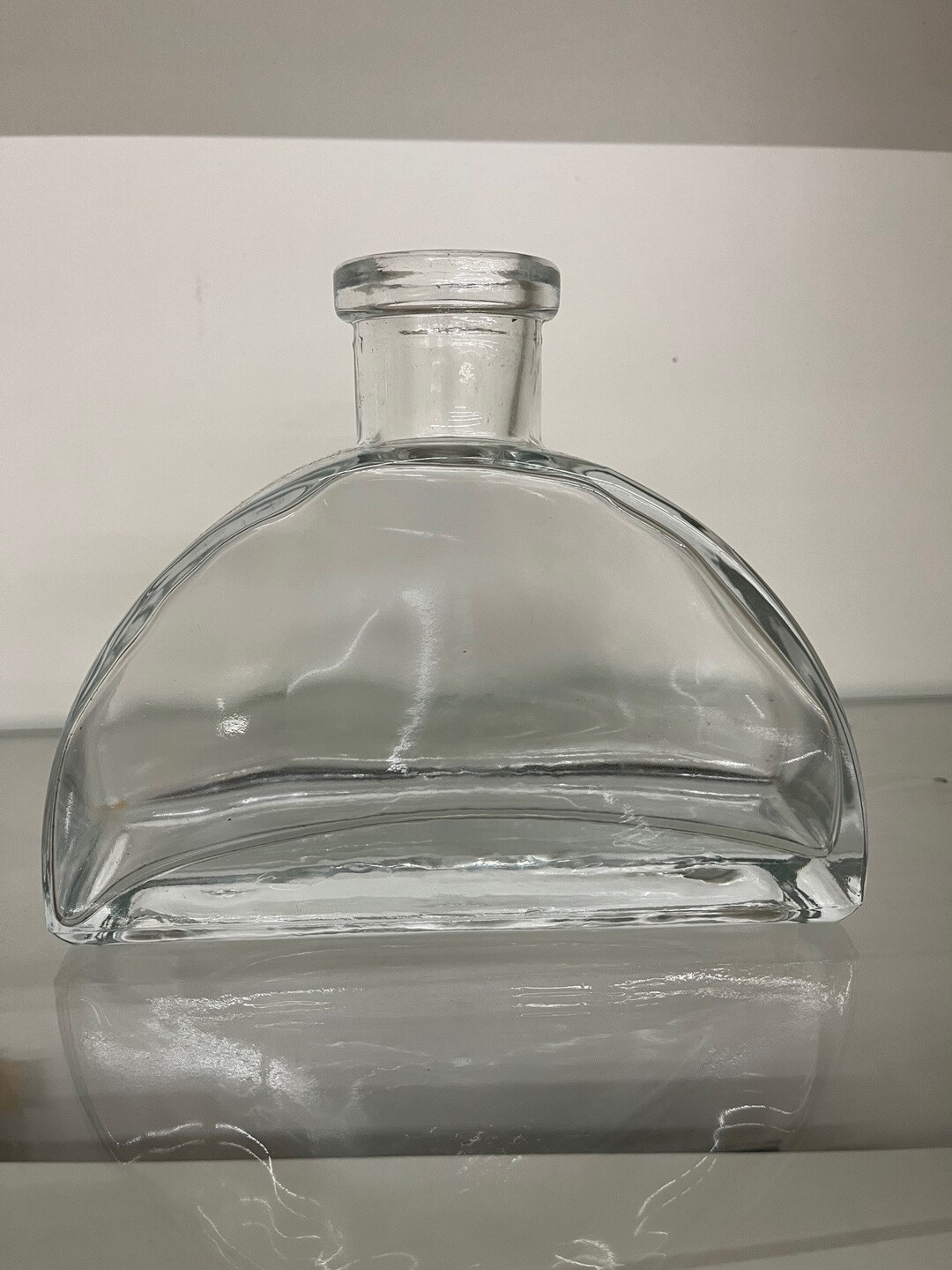 Italian Crystal Glass Bottles Half Moon Bottle Large 500ml - Etsy