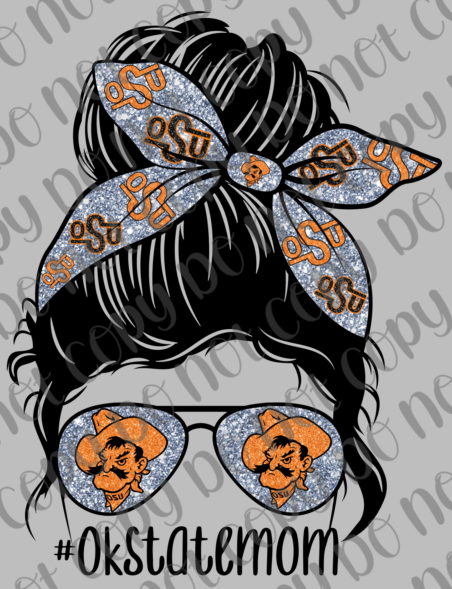 OK State mom digital Oklahoma state OSU Cowboys pistol | Etsy