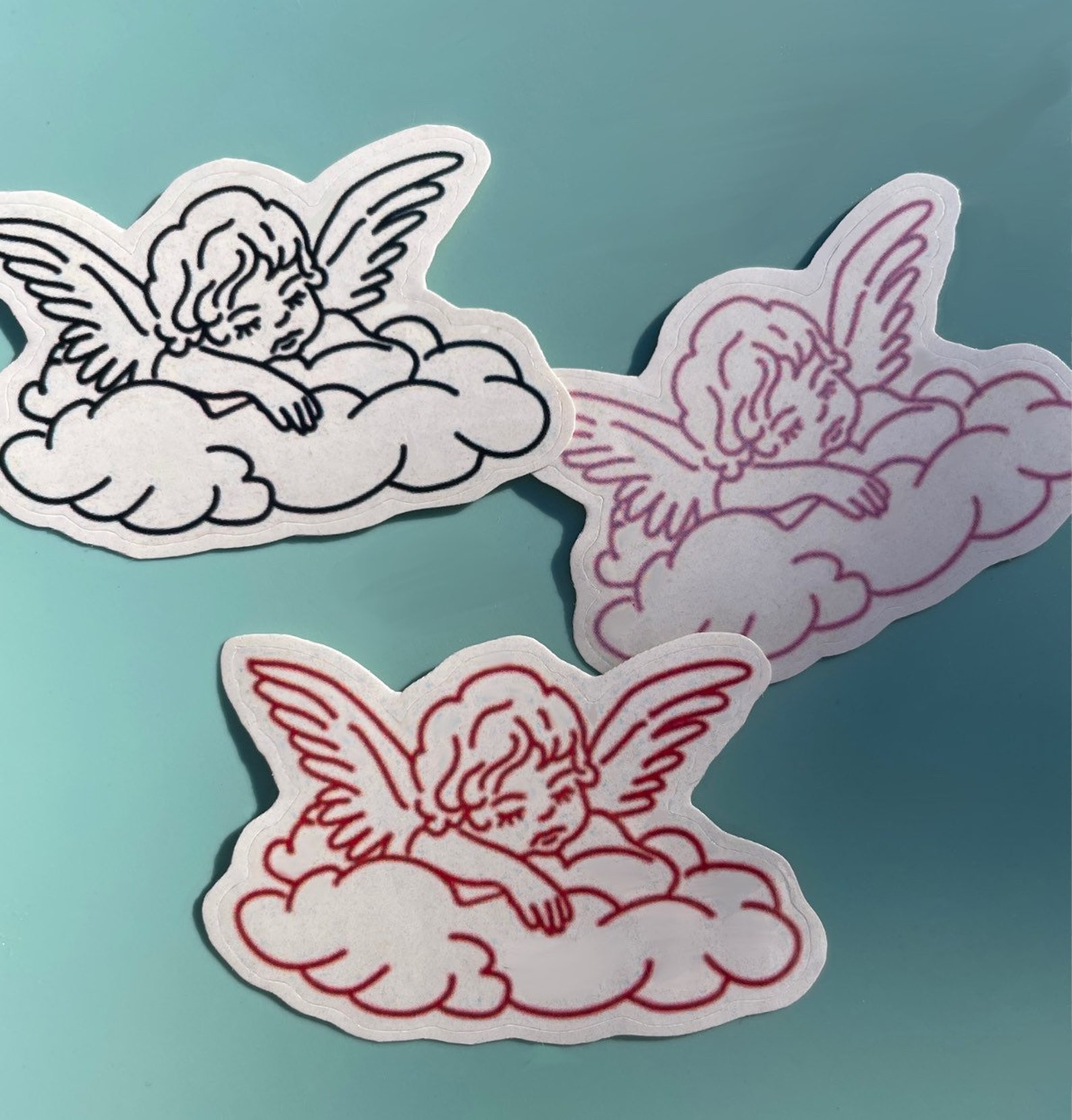 Sleepy Angel Vinyl Sticker - Etsy