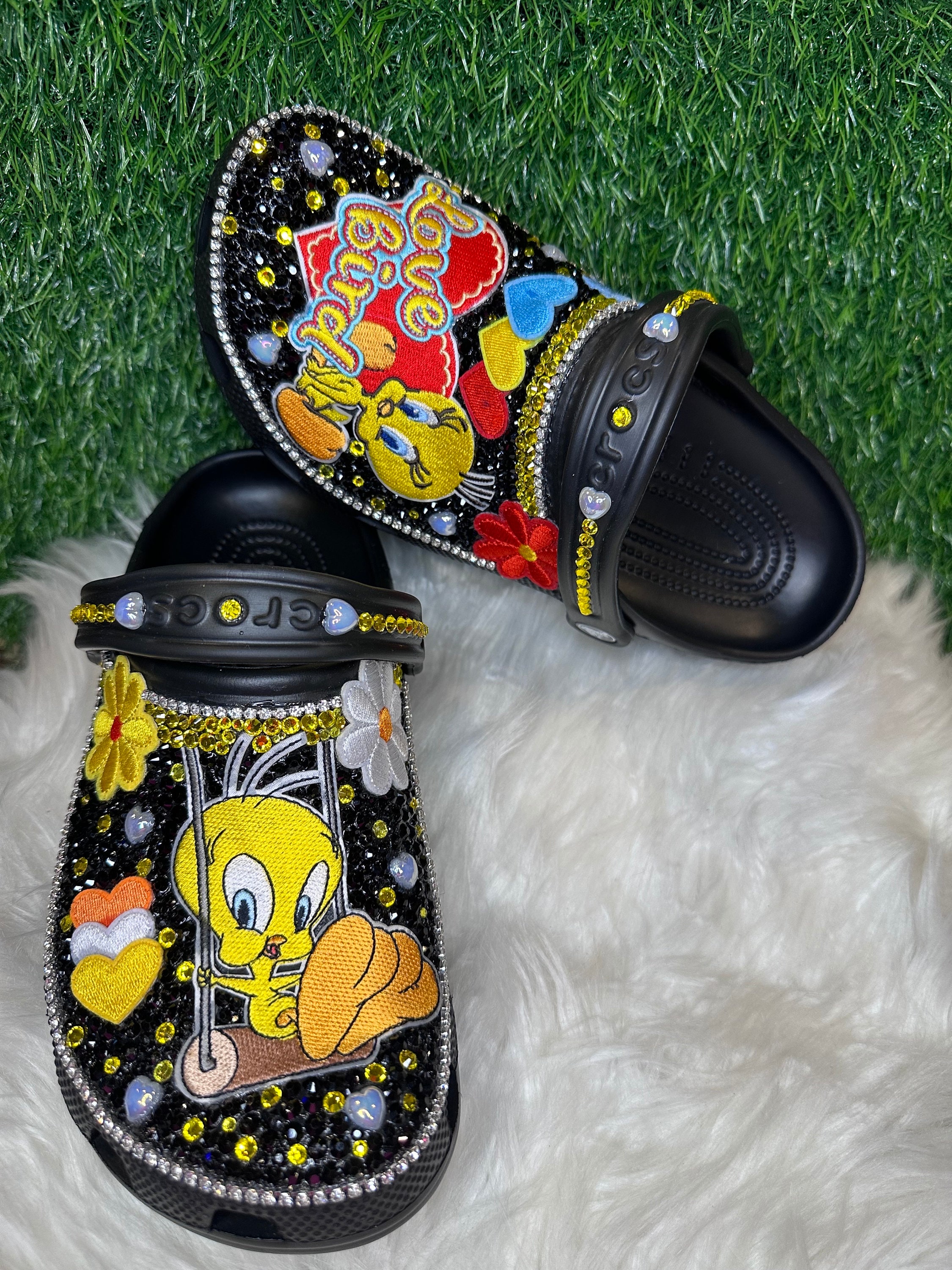 Tweety Bird Bling Crocs - Etsy