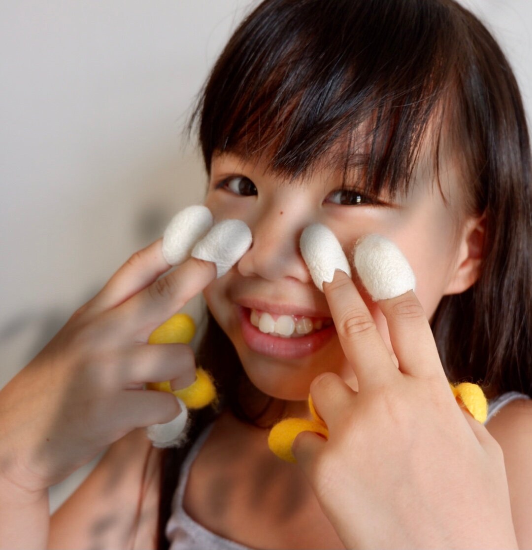 100% Organic Silkworm Cocoon Massage, Anti-aging, Silk Cocoon Facial ...