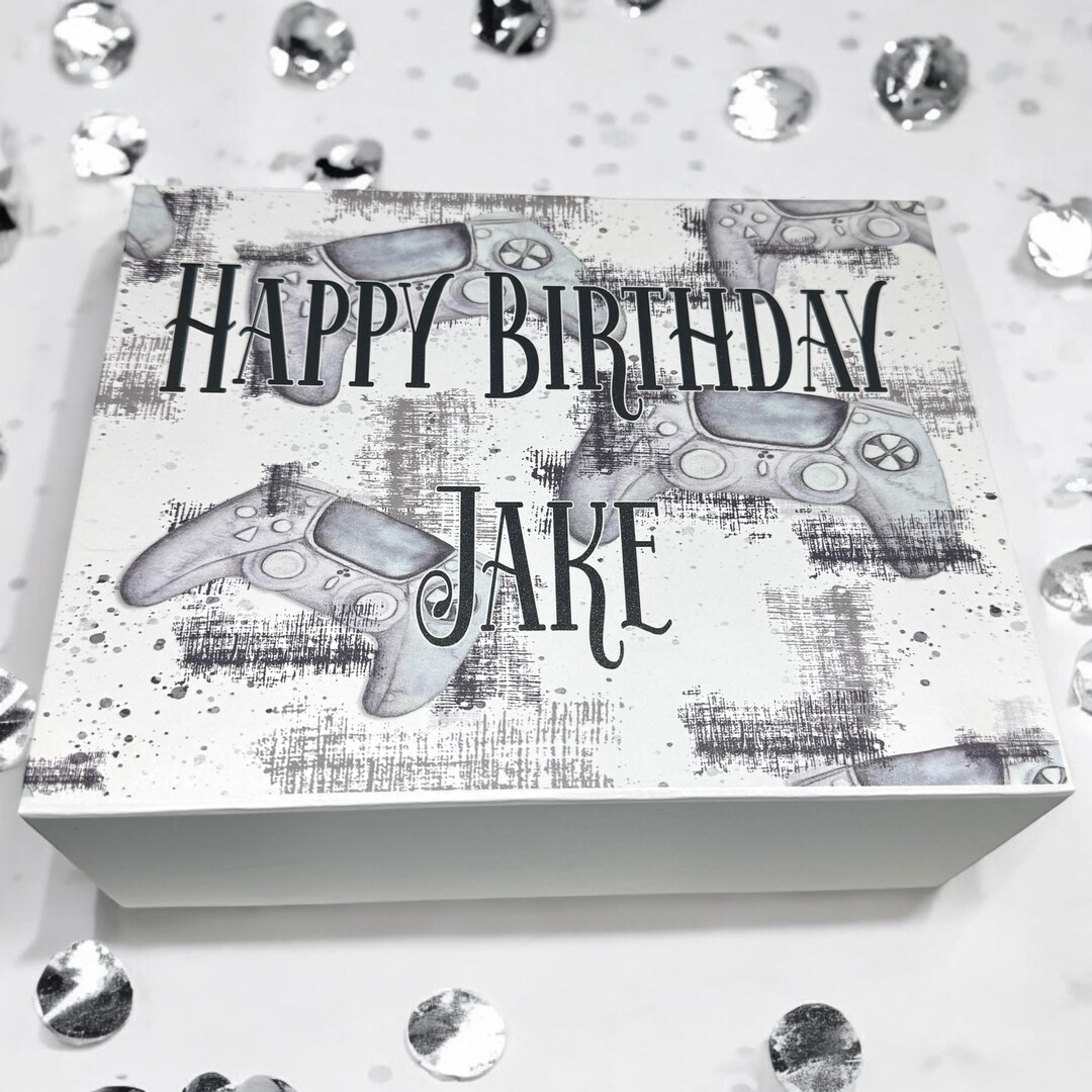 Personalised Gamer Gift Box, Treat Box, Sweet Box Birthday Gifts for ...