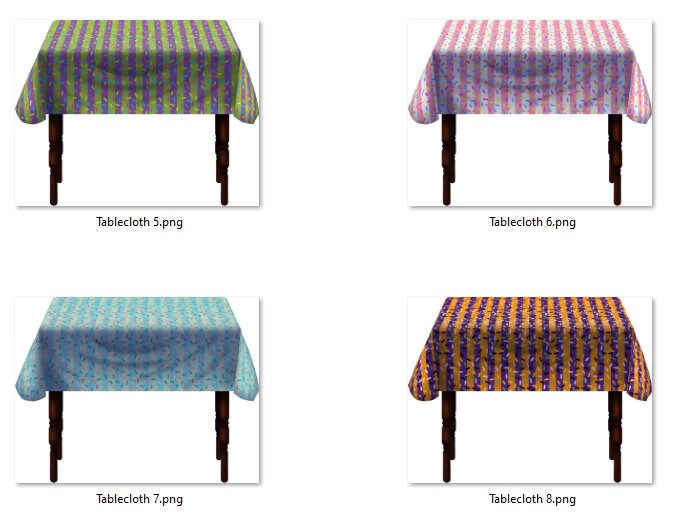 Party Tables, 2D Assets for Streamer, Vtuber, Pngtuber - Sprinkles ...