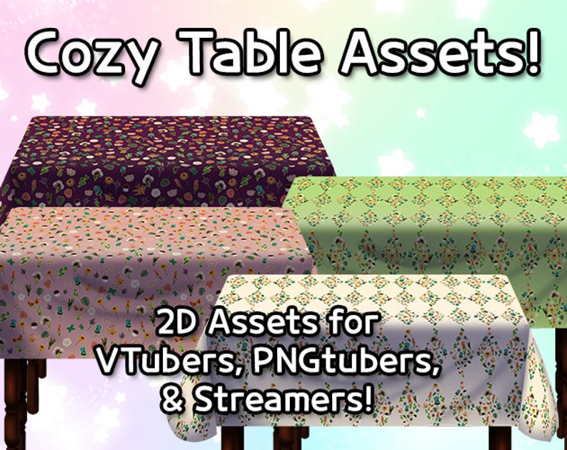 Cozy Tables, 2D Assets for Streamer, Vtuber, Pngtuber - Comfy, Cozy ...