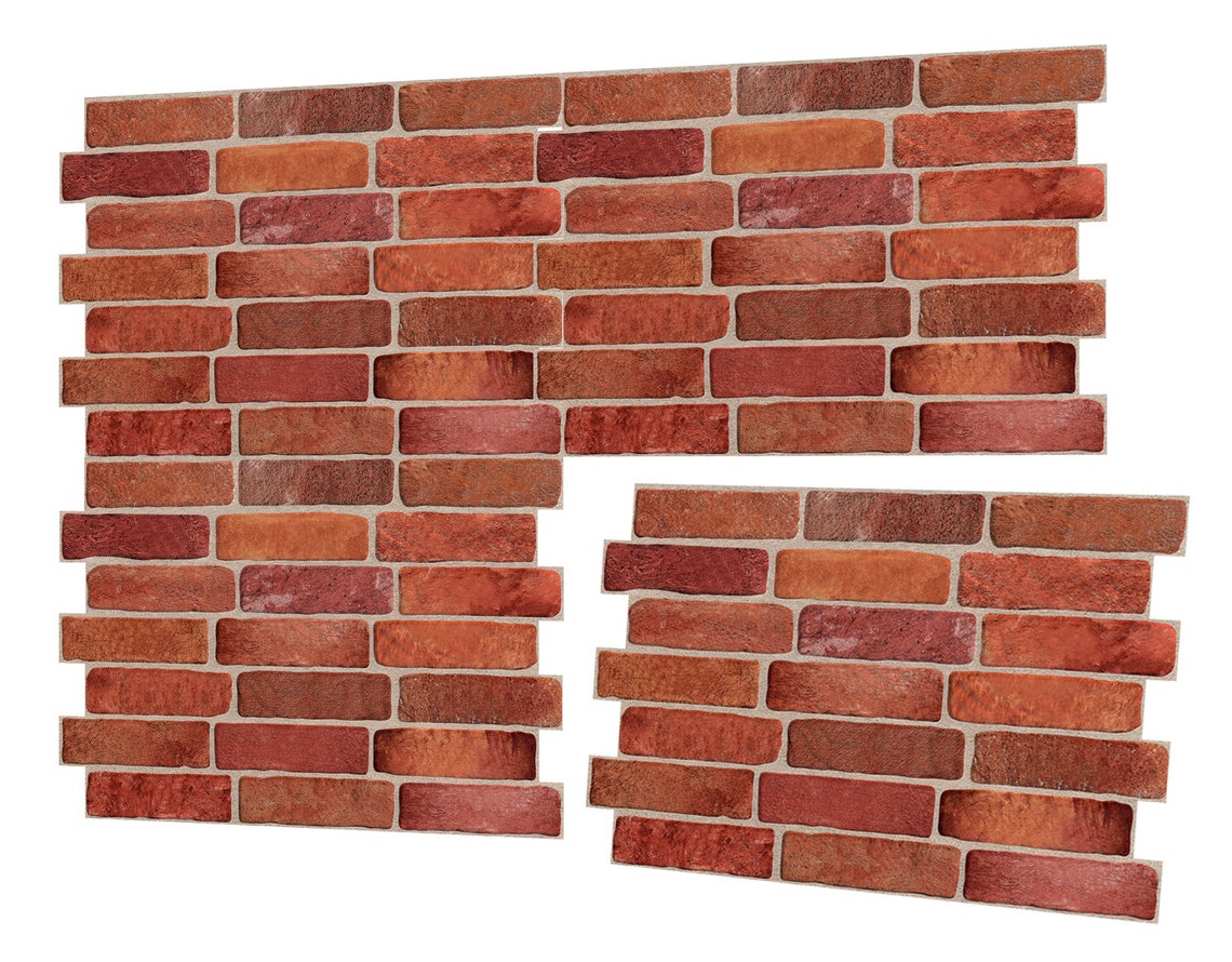3D Wall Panel Featuring Old Red Brick Design Raised Texture - Etsy
