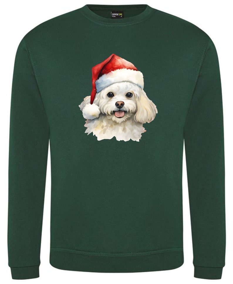 Xmas Sweatshirt Bichon Frise Dog Lover Christmas Jumper Xmas Sweater ...