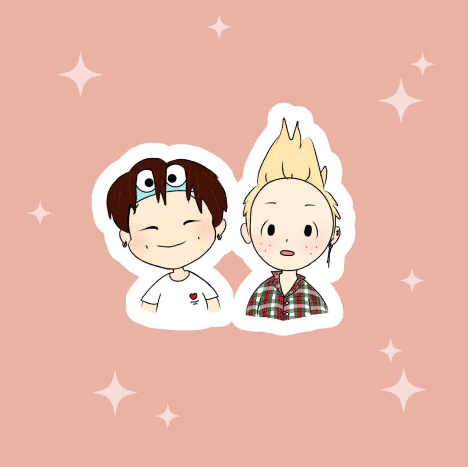 Stray Kids Chan & Felix Chibi Fan Art Sticker - Kpop Matte Vinyl - Etsy