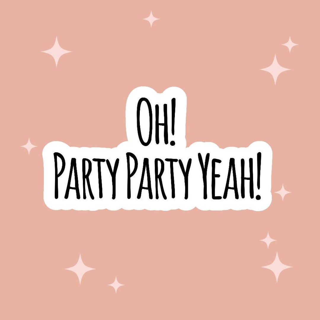 Jungkook Party Party Yeah Sticker / BTS / Kpop Quote/ Paper, Matte ...