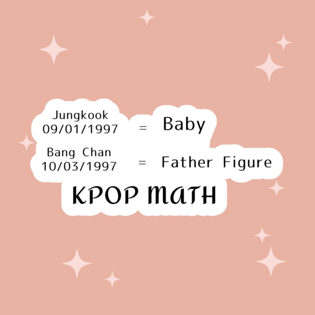 Kpop Math Stray Kids and BTS Sticker / Kpop / Matte Vinyl and Laminated ...